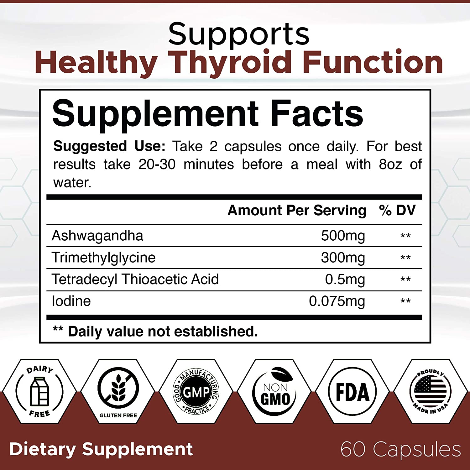Thyro-Shield™ Natural Thyroid Supplement | Nutritional Dietary Supplements