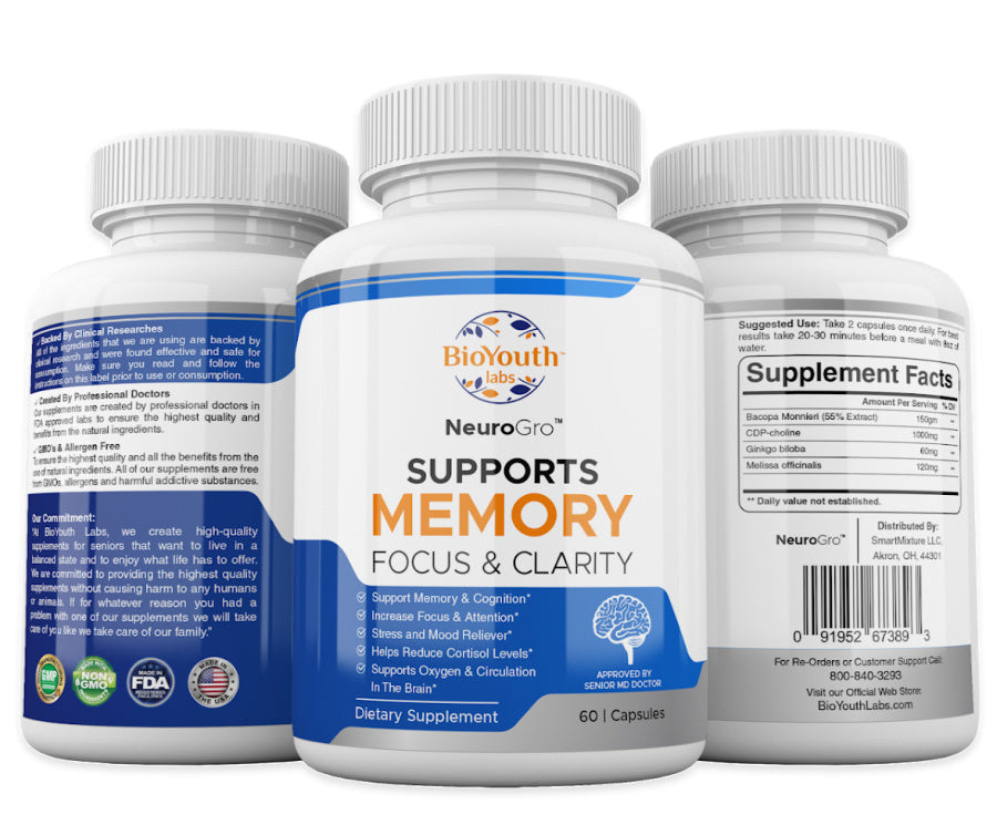 Natural Memory Supplement | Brain Supplement | BioYouth Labs